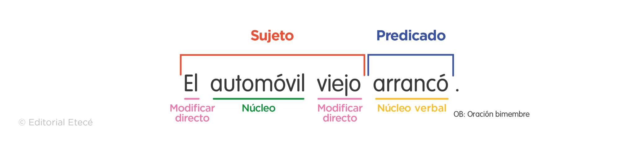 Modificador directo - Concepto, ejemplos y modificadores