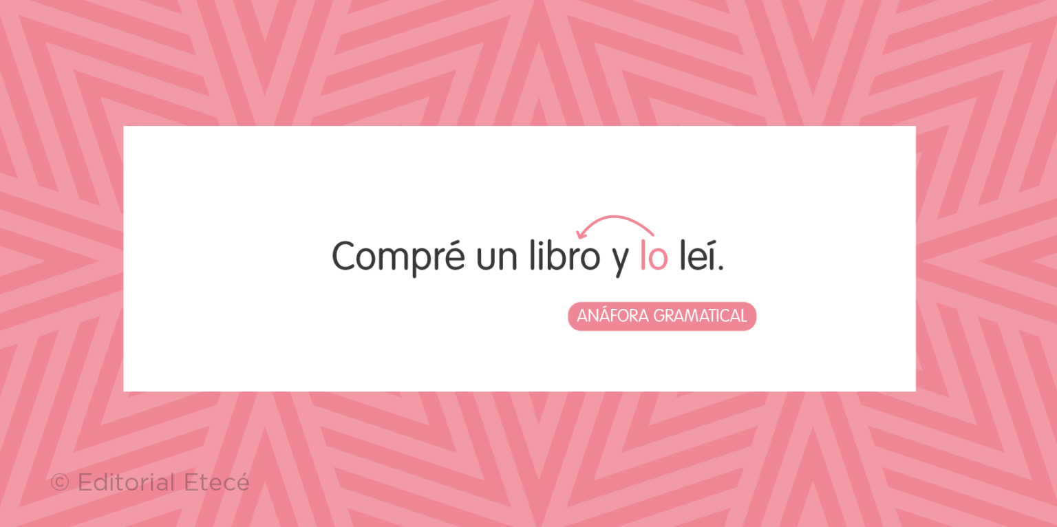 Anáfora (gramatical) - Qué es, tipos y ejemplos